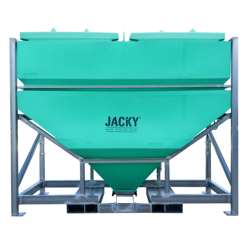 Jacky Storage Bins |3000 Ltr Centre Discharge Hopper Bin